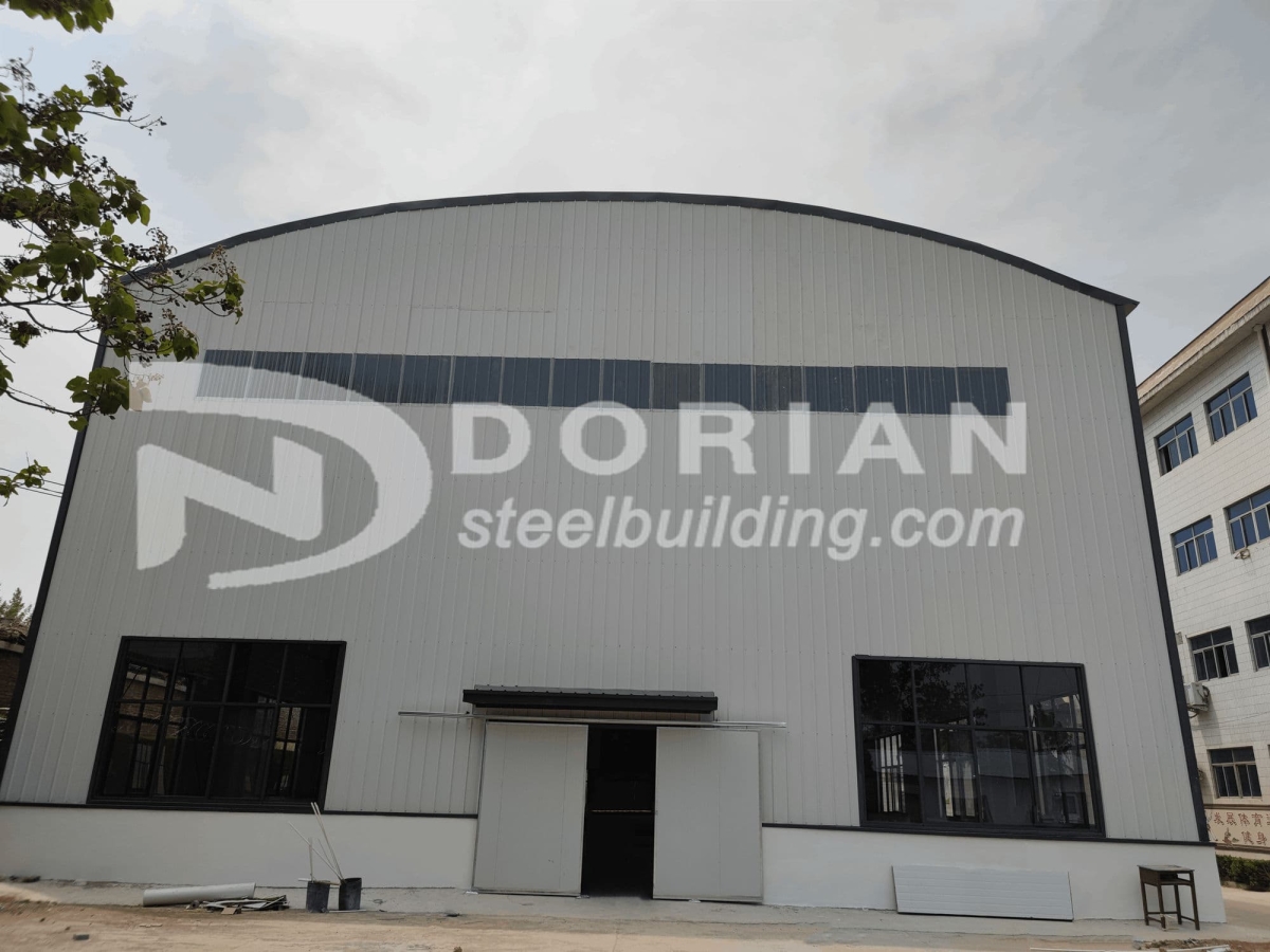 1260 Square Meters Steel Structure Commercial Building Kongfu school In ...